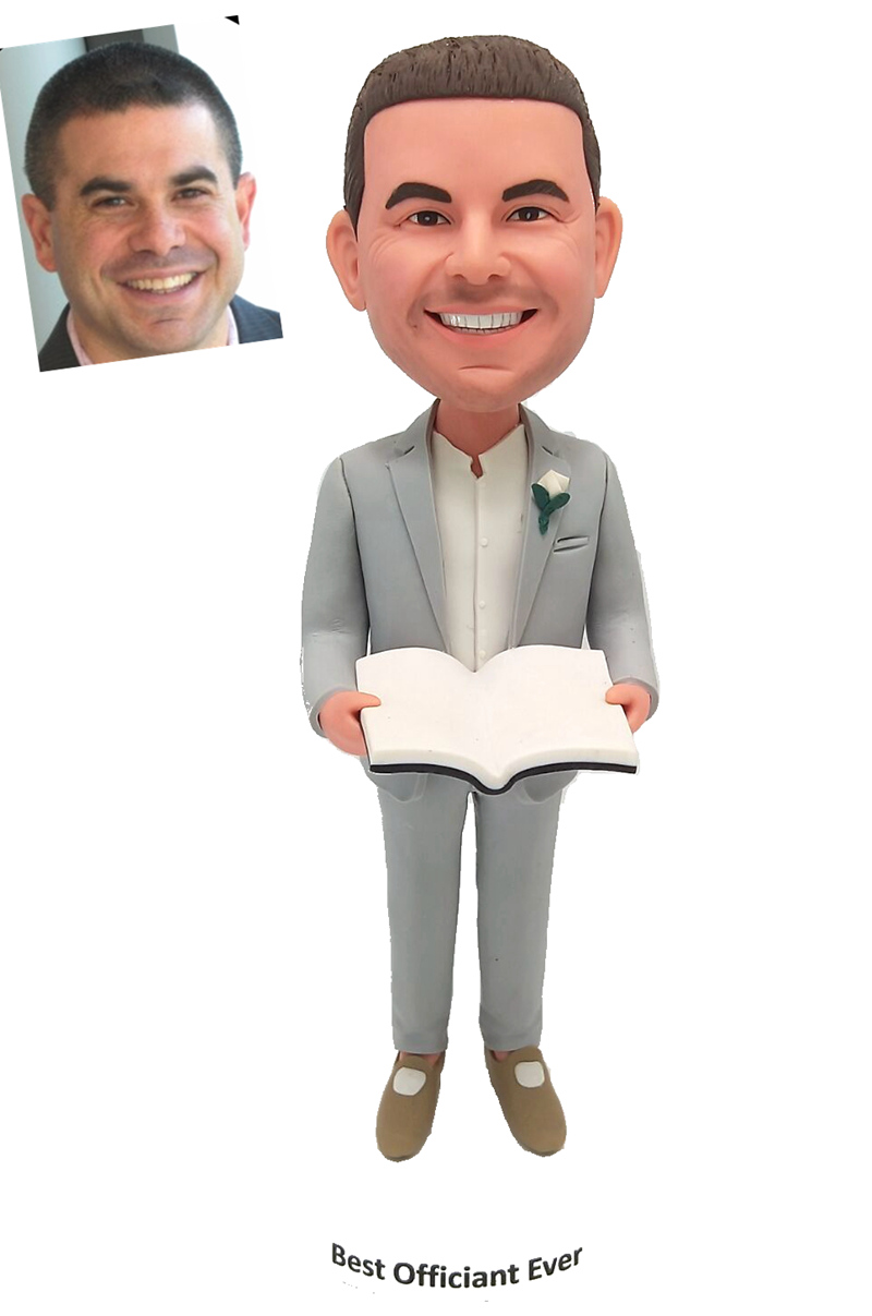 Pastor bobblehead custom wedding officiant gift [C7108] - $64.78 ...